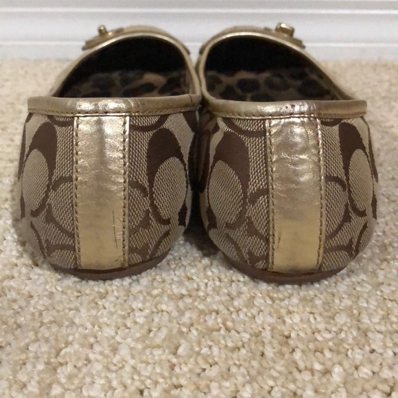 Coach | Shoes | Coach Flats 85 Gold Buckle | Poshmark